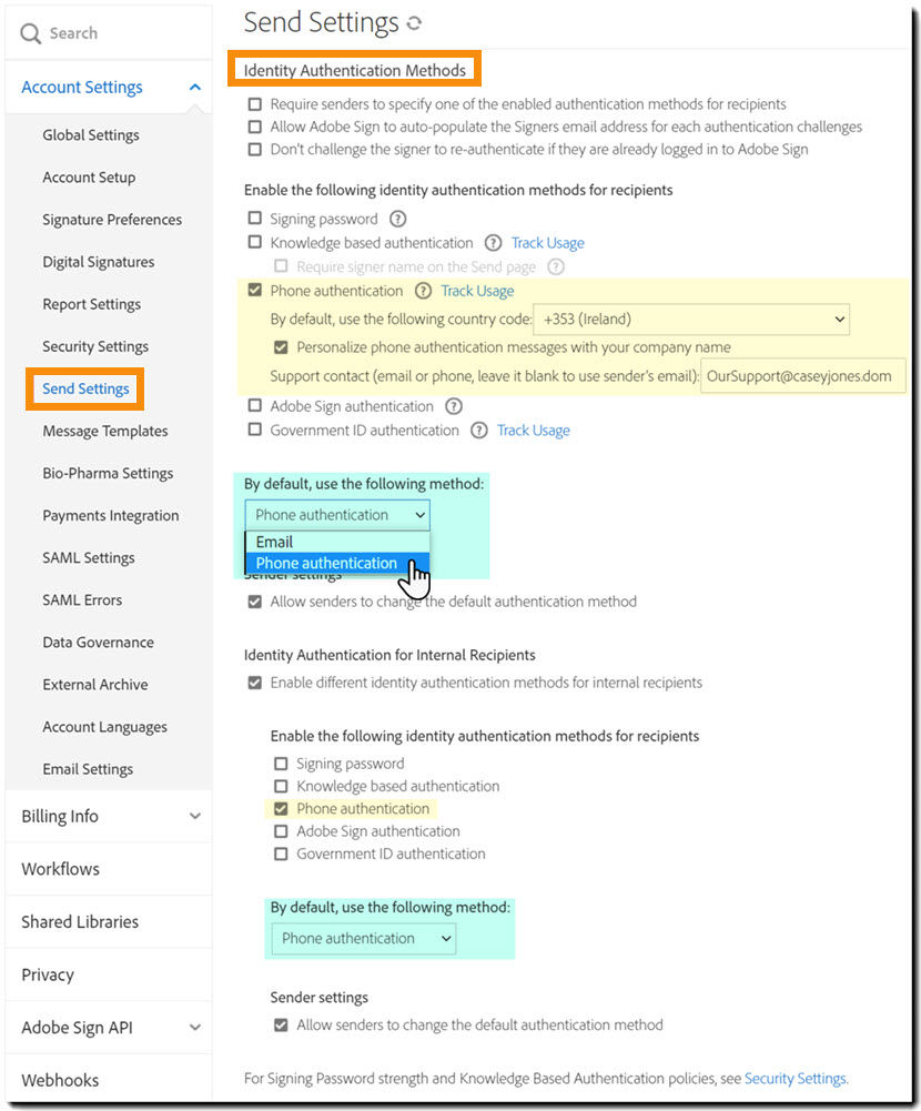 Phone authentication